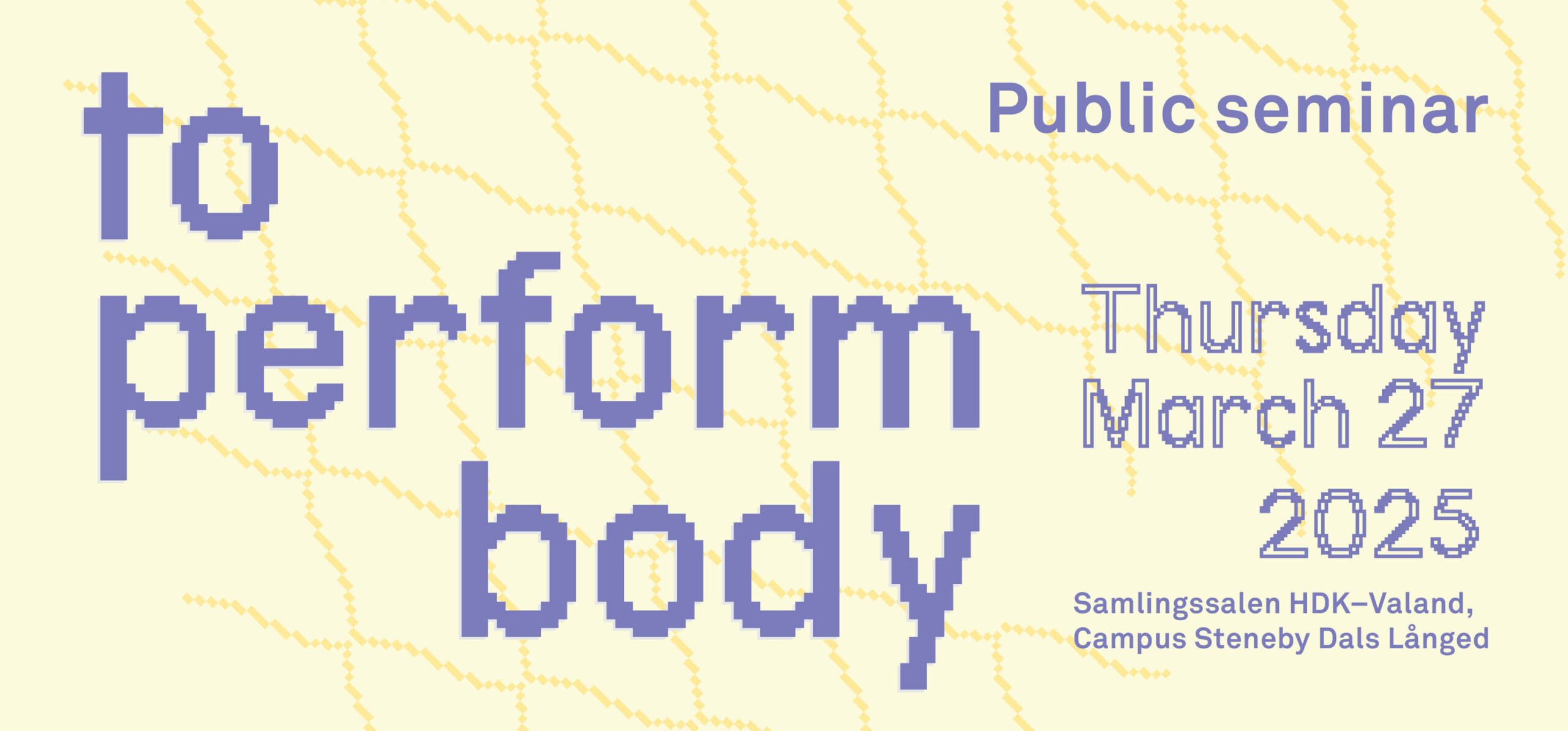 To Perform Body 27 mars 2025 — Steneby